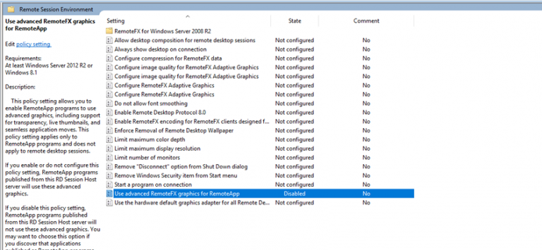 RemoteApps Only Display a Black Screen or Artifacts When Shadowed With ...